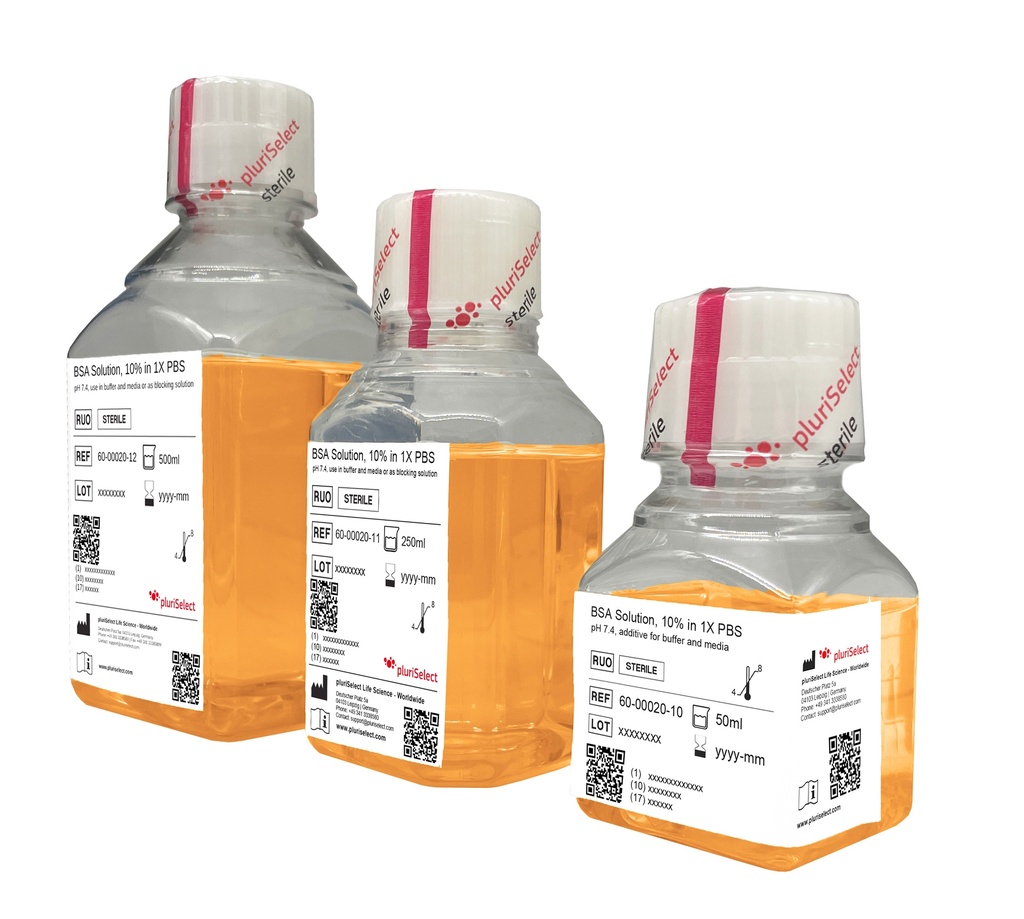 BSA, 10% in 1X PBS | pluriSelect Life Science